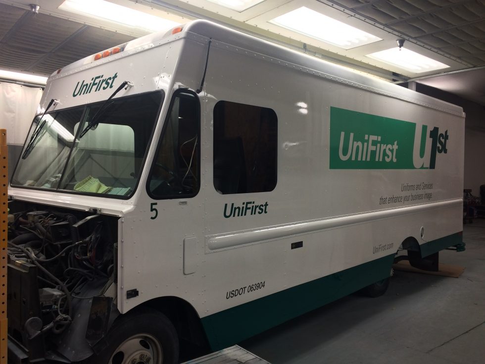 UniFirst Fleet Graphics Package Install | Fusion Marketing