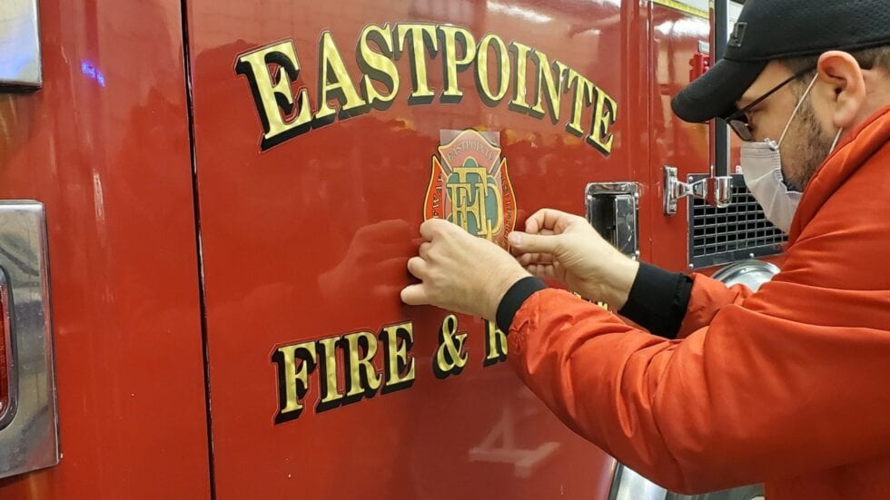 Fire Truck Vinyl Graphic Stickers | Fusion Marketing