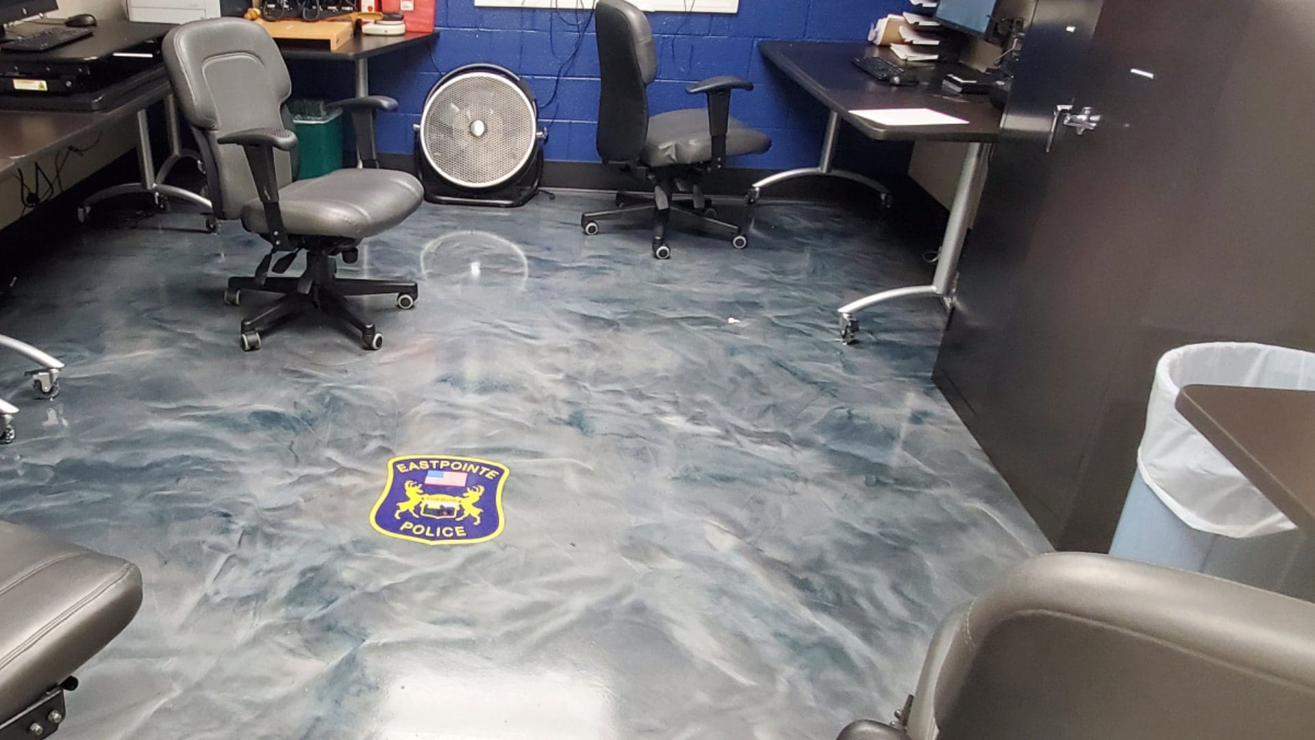 Eastpointe Police - Epoxy Floor Graphic | Fusion Marketing